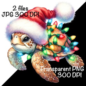 Sea Turtle PNG Clipart Sea Turtle Christmas Holiday PNG Commercial Use ...