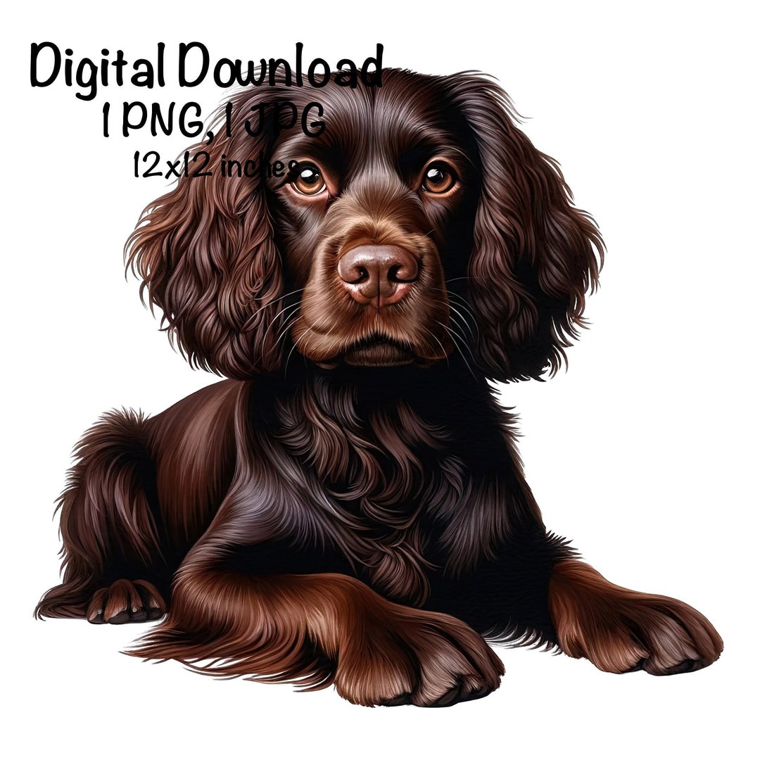Boykin Spaniel Dog Sublimation PNG Bird Hunting Dog PNG Commercial Use ...
