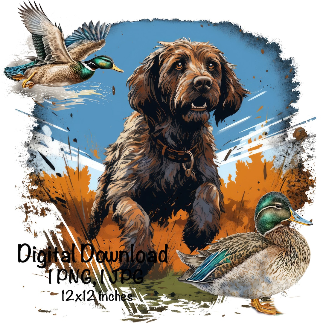 Duck Hunting PNG, Hunting Dog and Duck, Digital Download, Duck Hunting ...