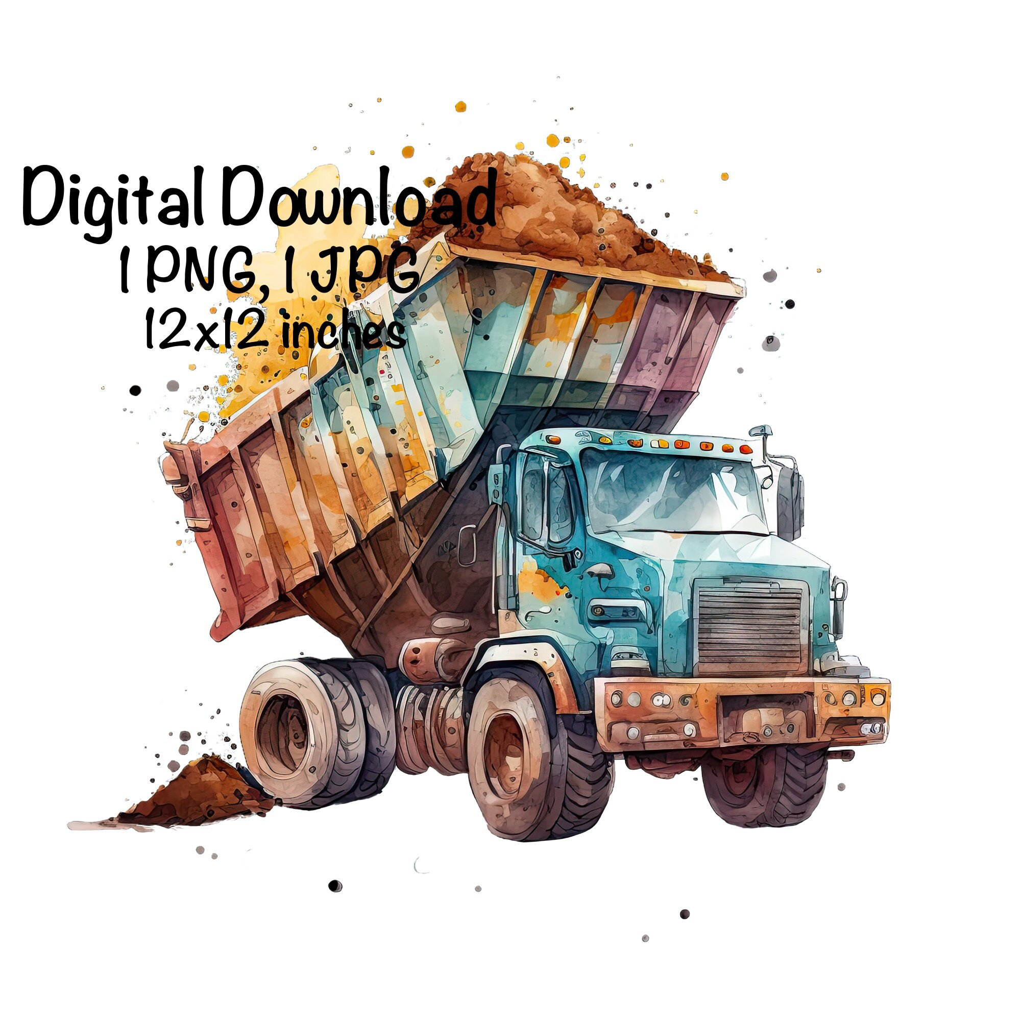 Dump Truck Dumping Drawing