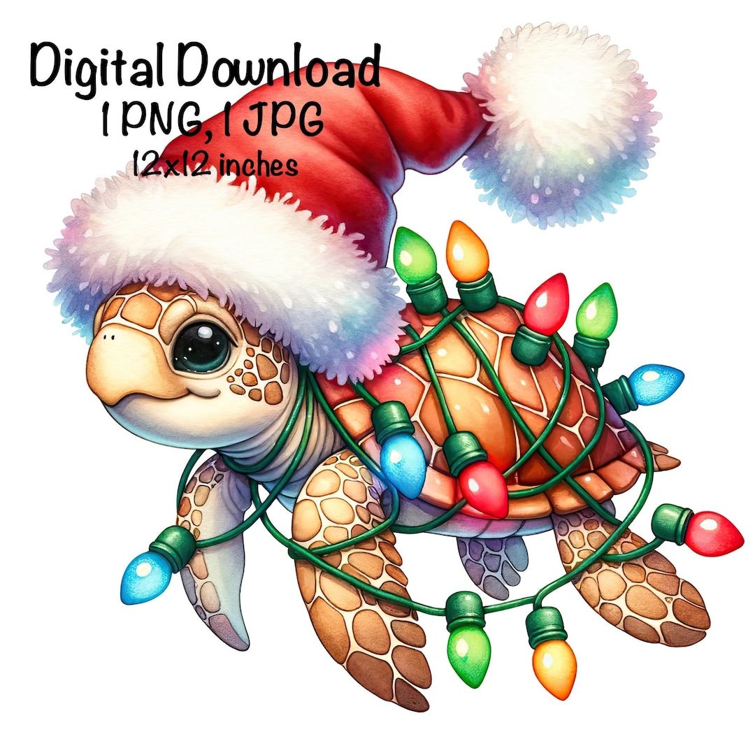 Sea Turtle PNG Clipart Sea Turtle Christmas Holiday PNG Commercial Use ...