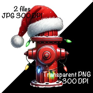 Christmas Fire Hydrant PNG, Xmas Fire Fireman Sublimation, First ...