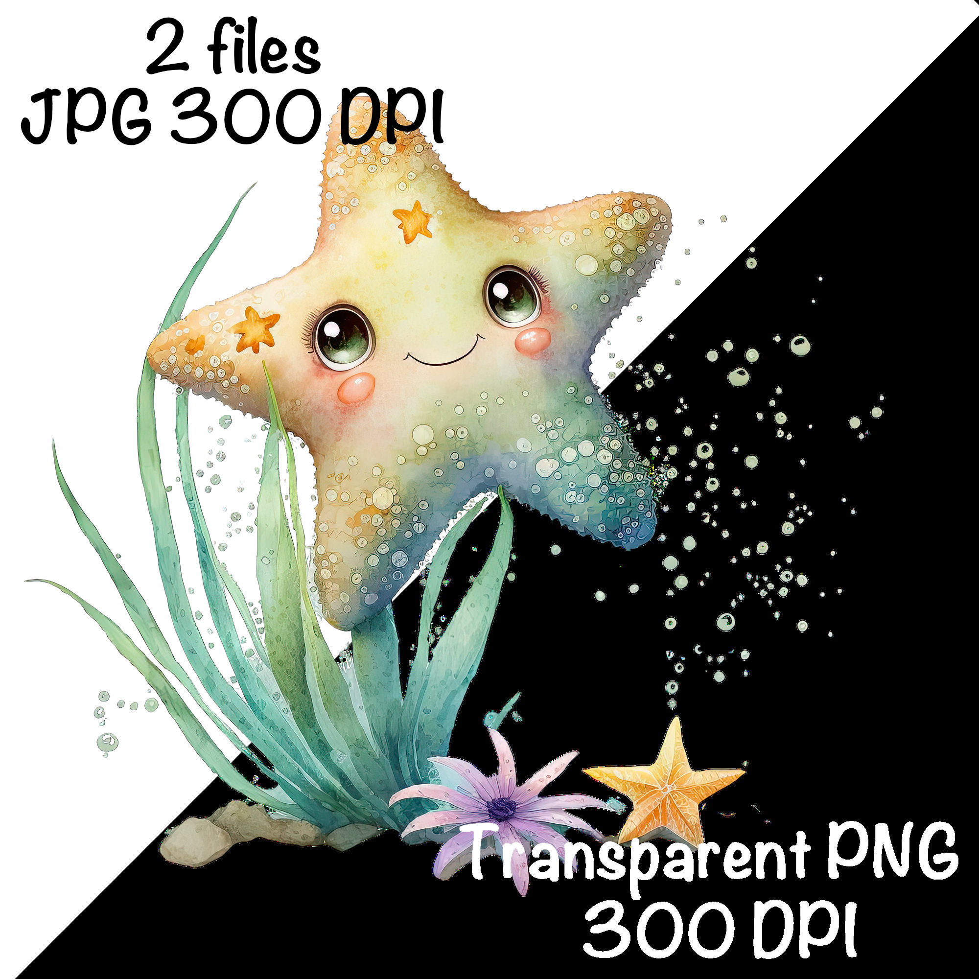 Cute Starfish Clipart