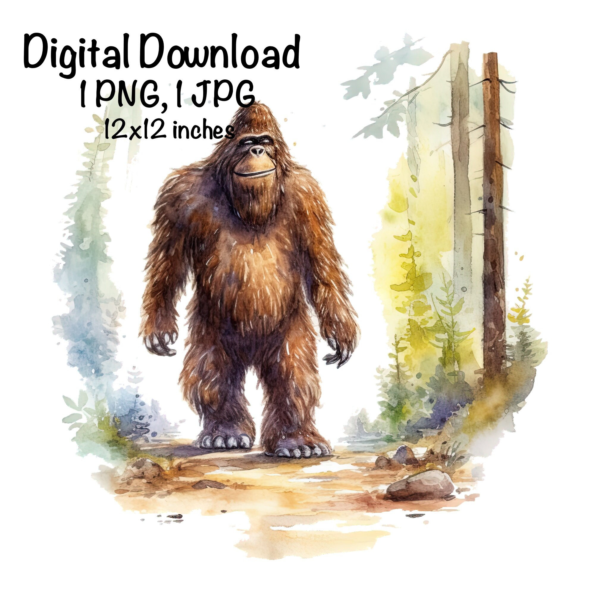 Bigfoot PNG, Bigfoot Sublimation, Big Foot Sublimation, Sasquatch Png ...