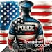 Policeman Flag PNG | Patriotic USA Police Officer Flag Clipart ...