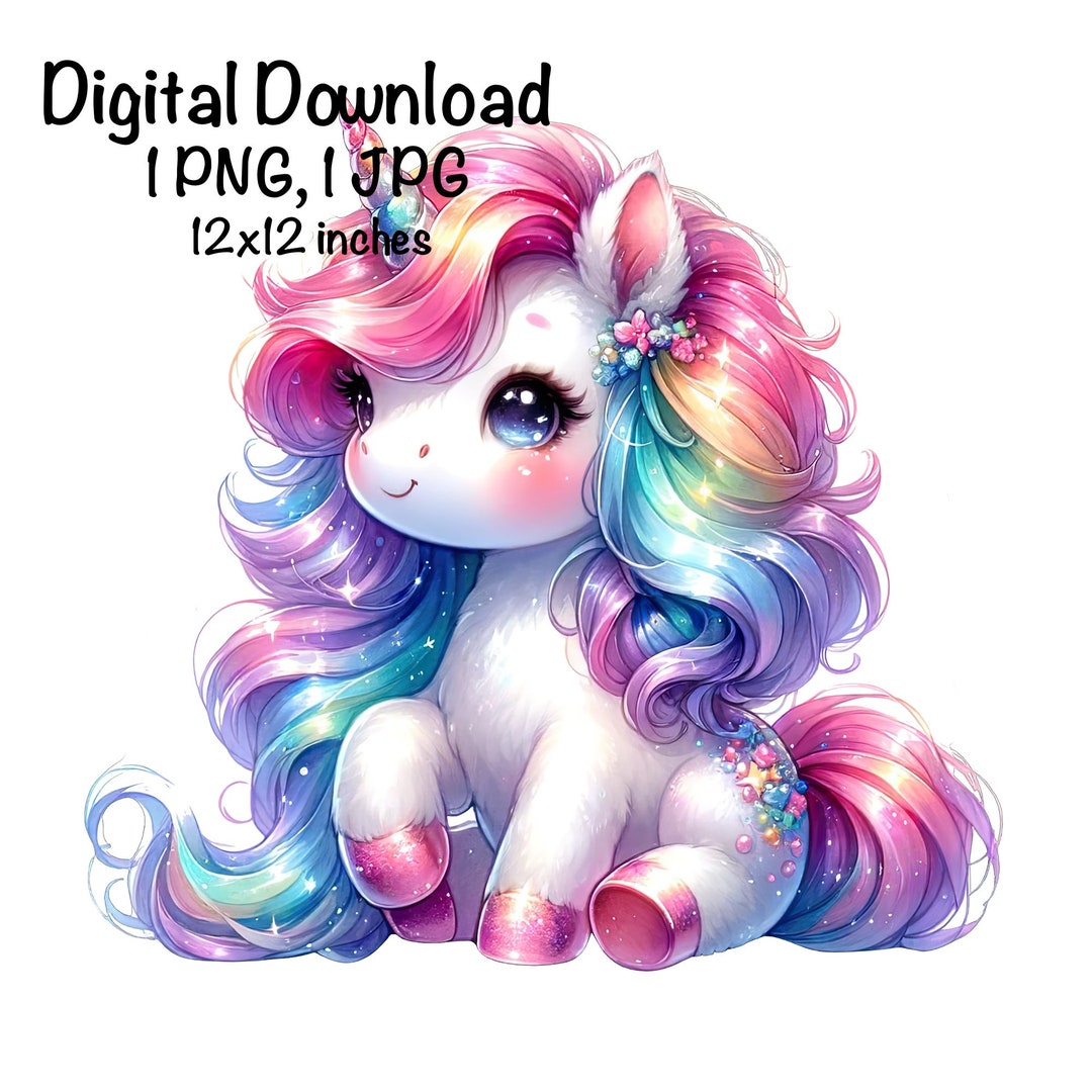 Cute Unicorn PNG Clipart Magical Animals Unicorn PNG Adorable Unicorn ...