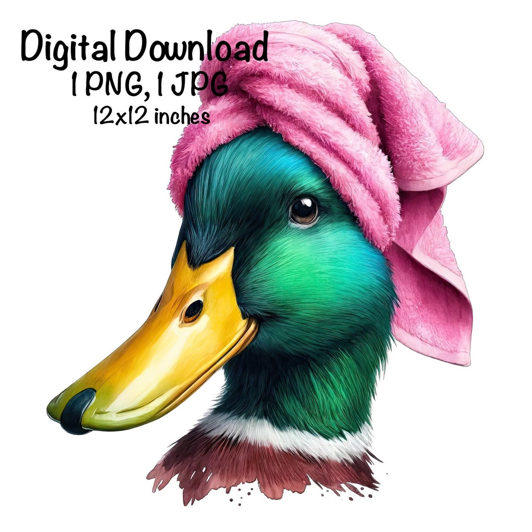 SPA Duck PNG Mallard Duck Mom Sublimation PNG Digital Download Duck ...