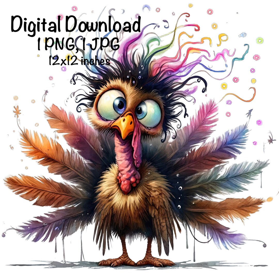 Funny Turkey PNG | Turkey Hunter Clipart | Crazy Turkey PNG | Hunting ...