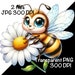 Honeybee, Cute Bee Clipart, Honey Bee Animals Bee PNG, Bee Daisy ...
