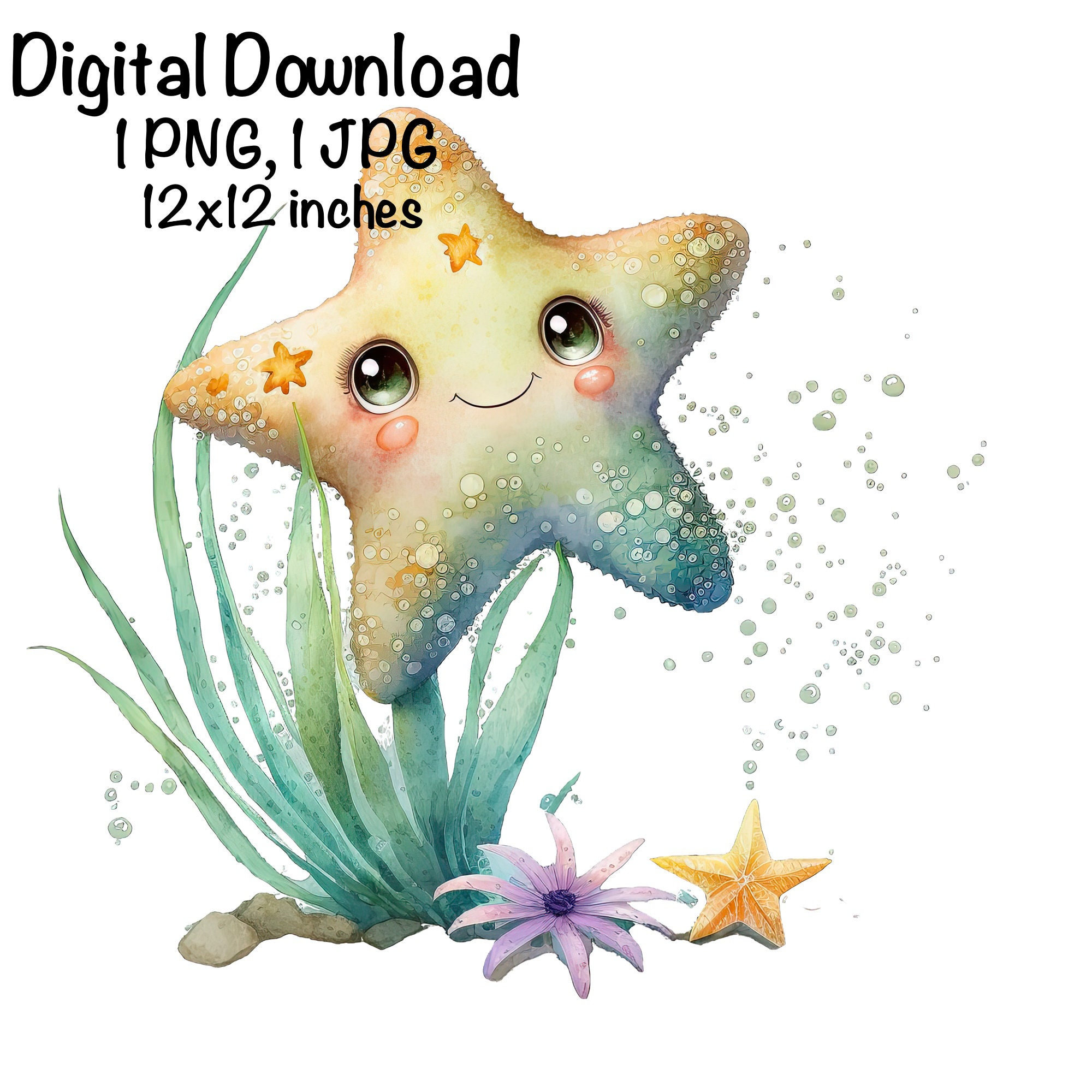 Cute Starfish PNG Clipart Ocean Animals Starfish PNG Adorable - Etsy Canada