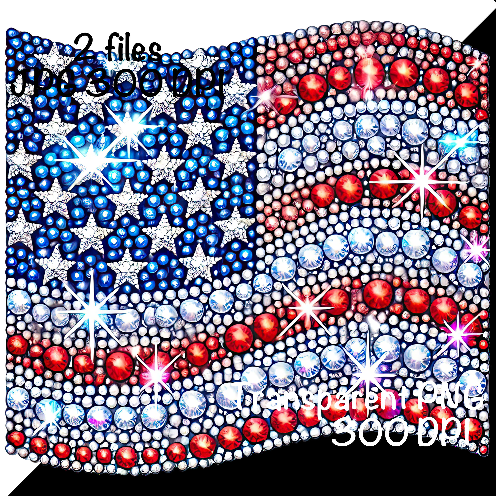 US Flag Rhinestone Sublimation PNG | Patriotic USA Bling Flag Png ...