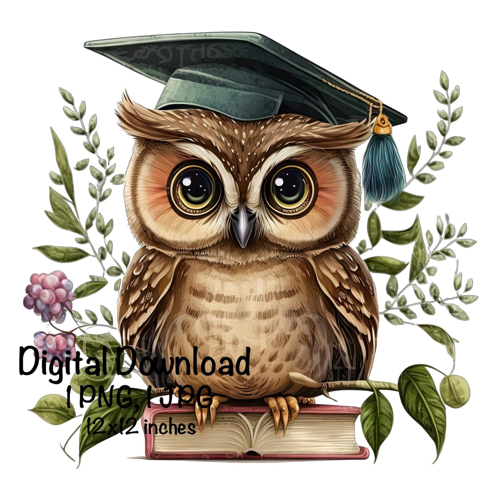 Graduation Owl Clipart Grad Student Owl PNG College Graduation ...