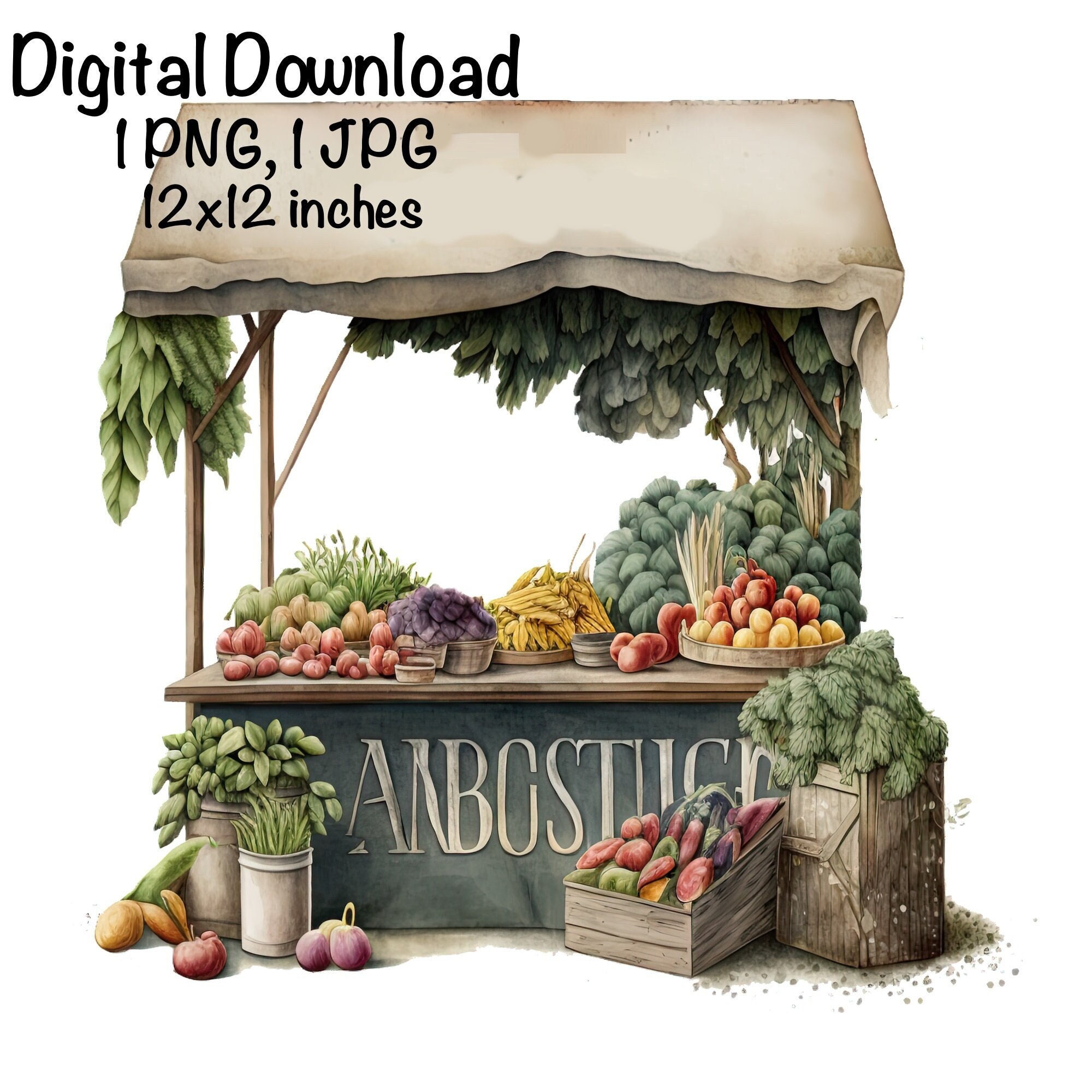 Farmers Market Stand Clipart