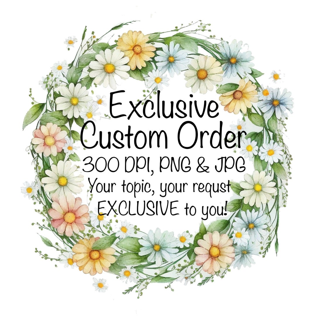 Exclusive Custom Order Custom Order Clipart PNG & JPG High Quality ...