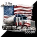 Tanker Truck Watercolor Flat Bed US Flag Trucks Boys Clipart American ...