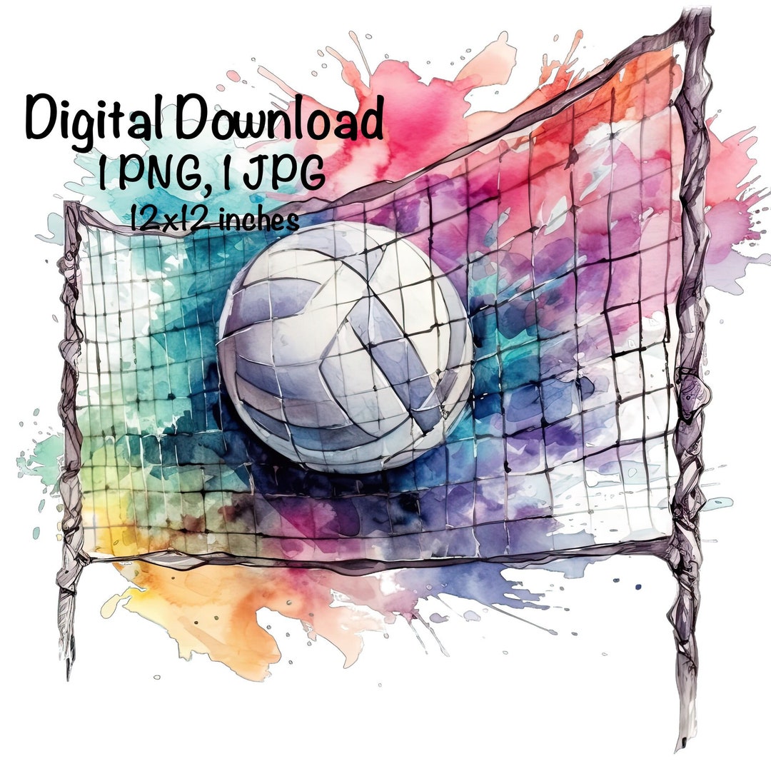 Volleyball PNG, Volleyball Sublimation PNG, Digital Download, Sports ...