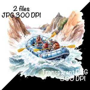 Rafting PNG, River Rafting Sublimation PNG, Digital Download Commercial ...