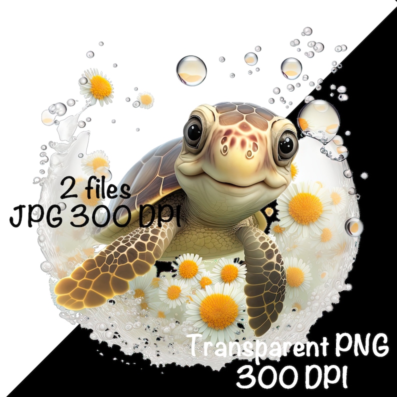 Sea Turtle Cute Sea Turtle Clipart Ocean Animals Sea Turtle - Etsy