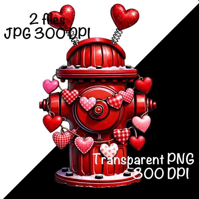 Valentine Fire Hydrant PNG, Love Fire Fireman Sublimation, First ...