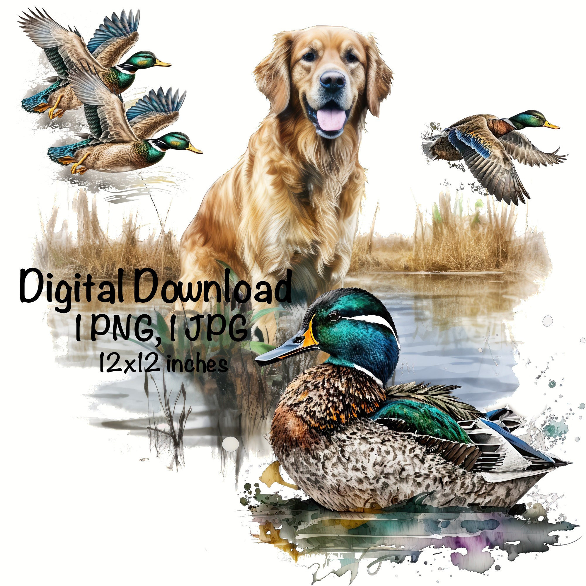 Ducks Unlimited Dogs Wallpaper