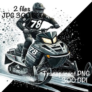 Snowmobile Watercolor, Winter Snowmachine PNG Clipart Motor Sled PNG ...