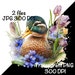 Mallard Duck Watercolor Duck Spring Flowers PNG Commercial Use Mallard ...