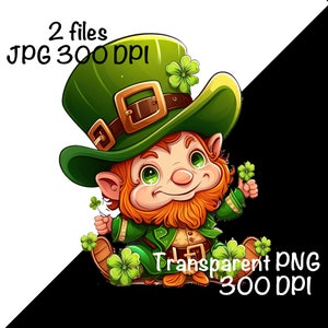 St. Patrick's Day Leprechaun Watercolor, Leprechaun Clipart PNG ...