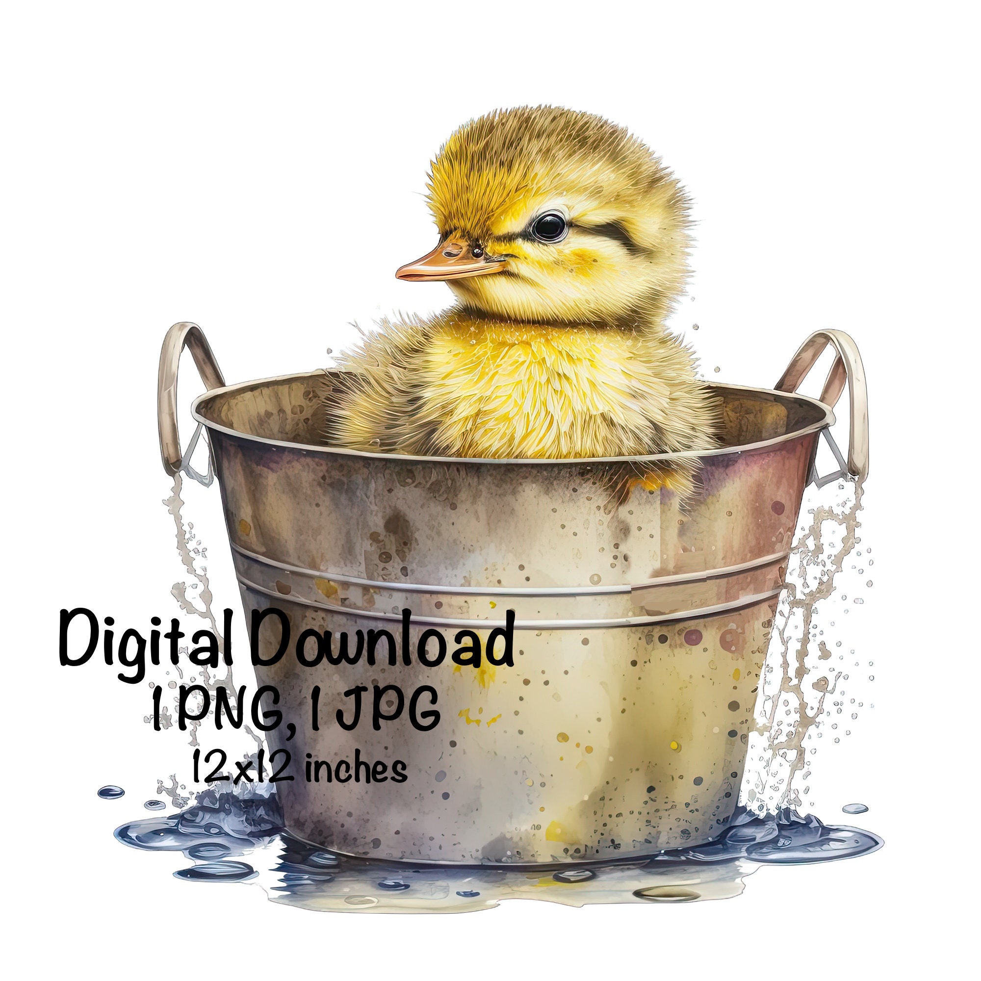 Yellow Baby Ducks Clip Art