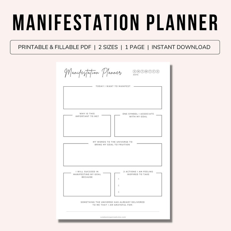 Manifestation Printable - Etsy