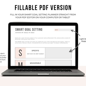 SMART Goal Setting Planner Printable | Goal Setting Planner Editable ...