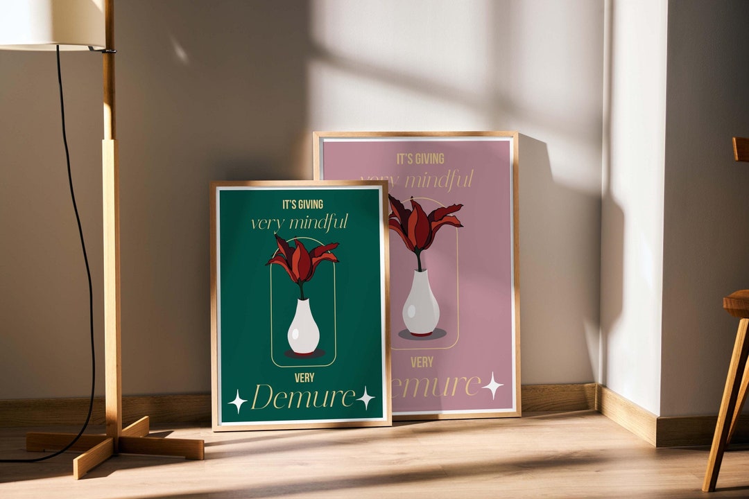 Very Demure Green Background Digital Download Print - Etsy