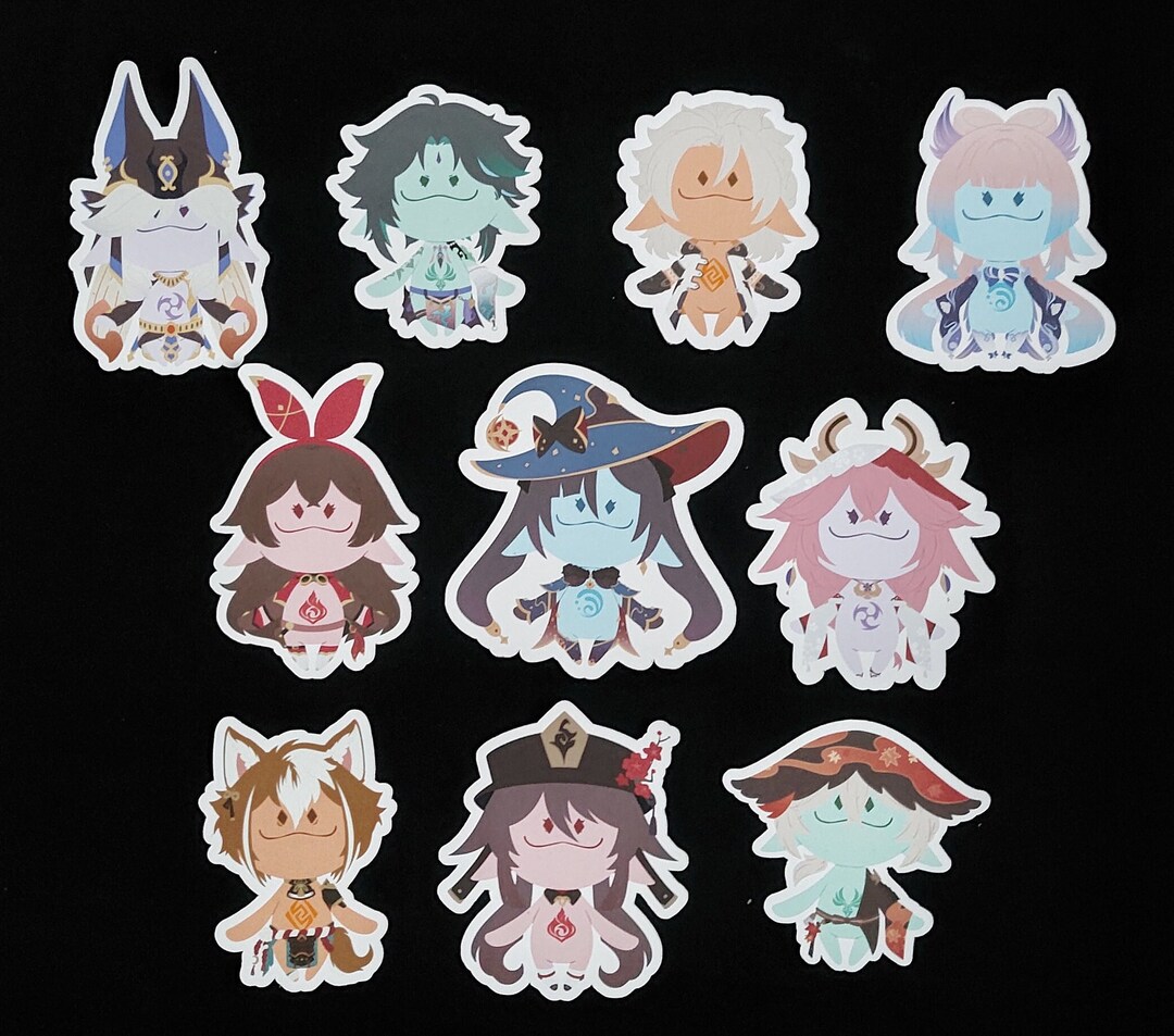 Genshin Impact Die-cut Matte Stickers Aranara Cyno Xiao Albedo - Etsy
