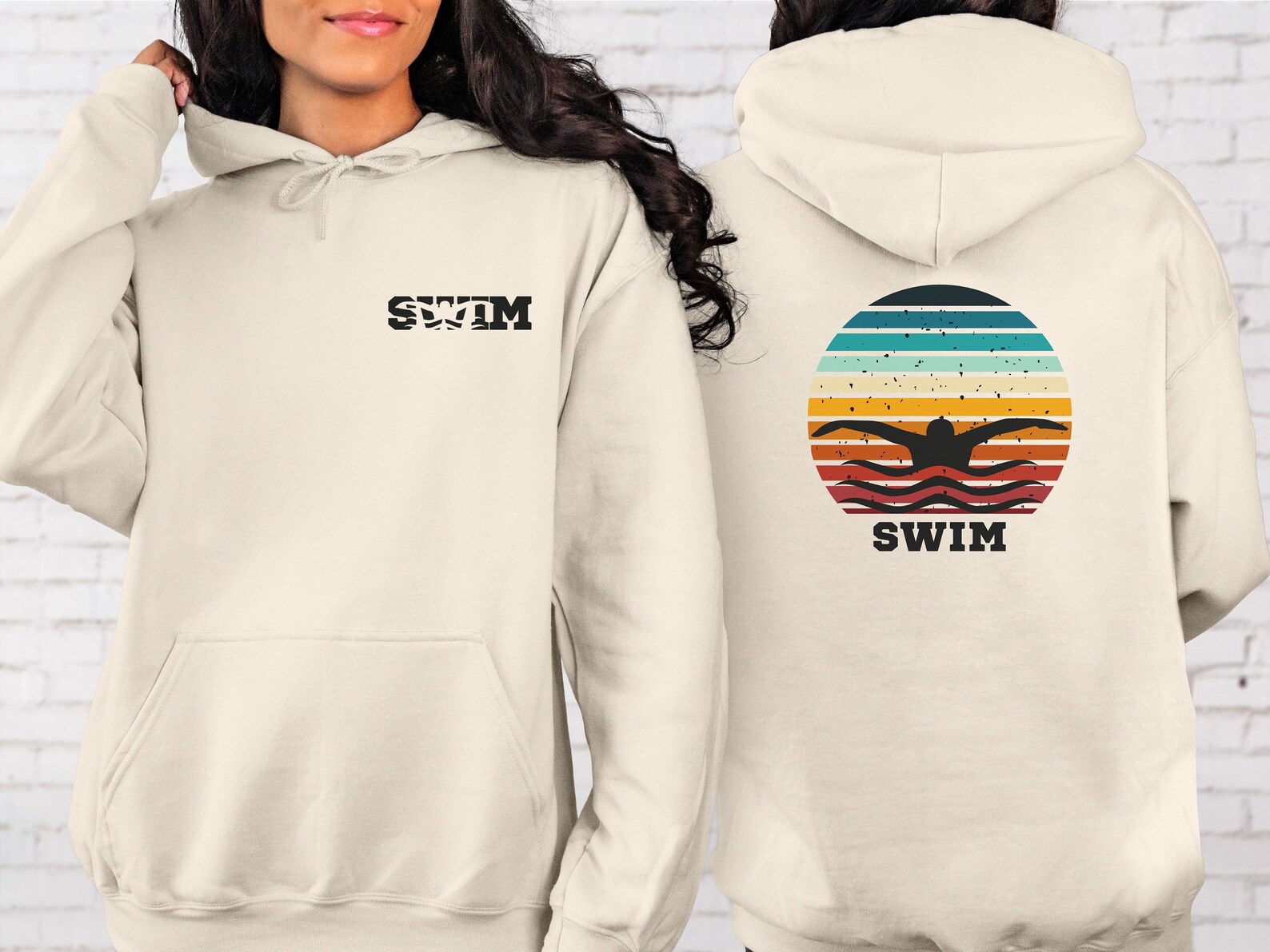 Swim Hoodie, Retro Swimmer Shirt, Swimming Sweatshirt, Swim Hoodie ...
