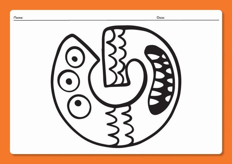 Printable Monster Alphabet Coloring Pages Worksheets for Kids ...