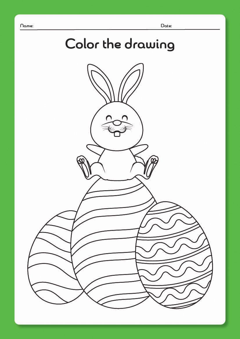 Easter Coloring Pages | 24 Printable Kids Activity PDF - Etsy