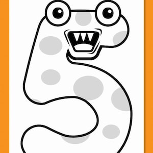 Printable Monster Numbers Coloring Pages Worksheets for Kids ...