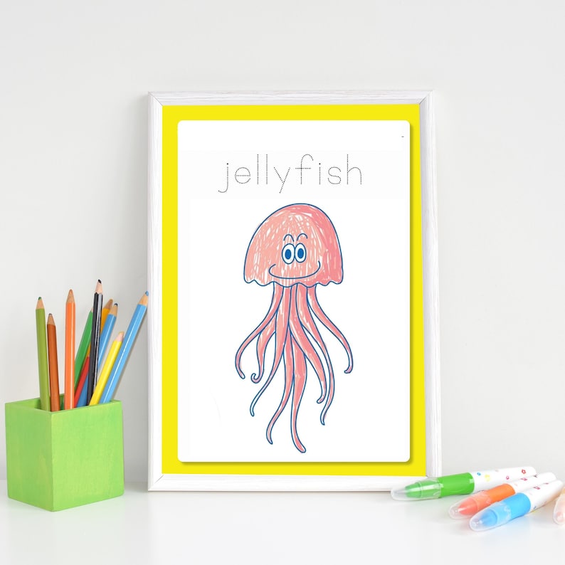 Ocean Life Coloring Pages: Preschool Printable Activity PDF - Etsy