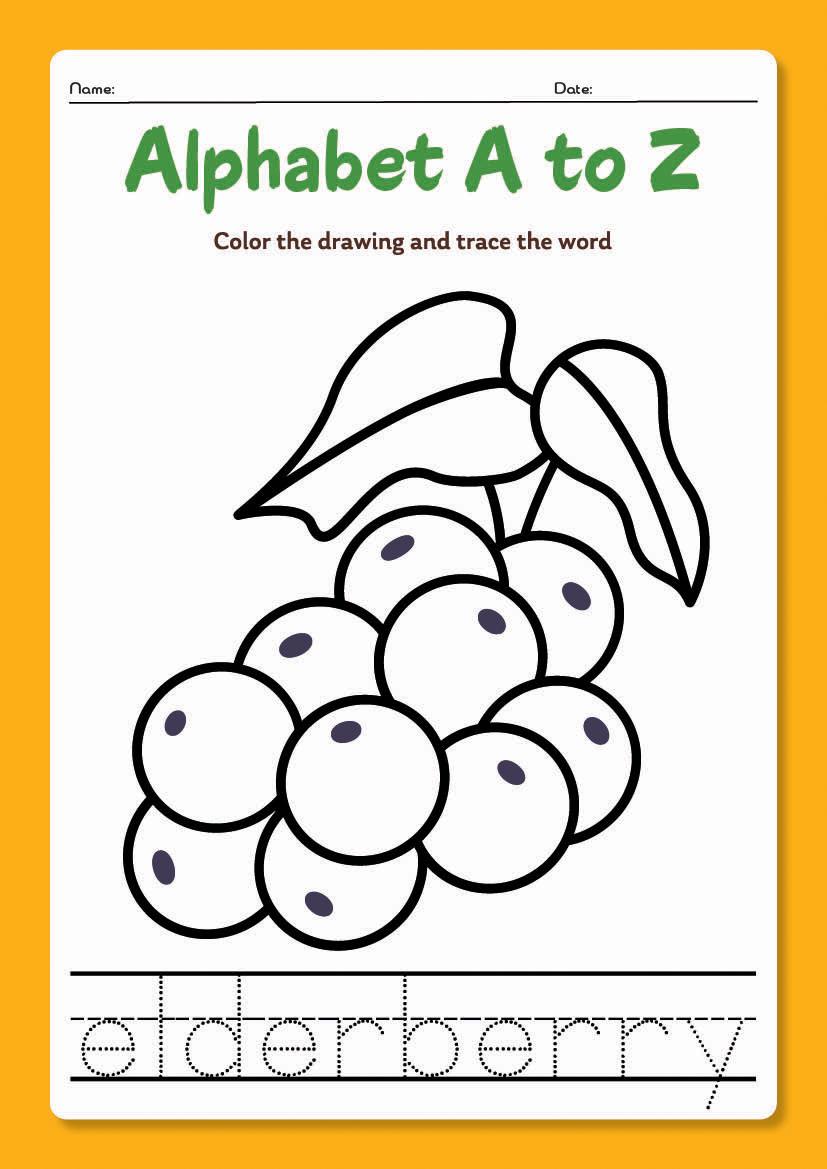 Printable Alphabet Coloring Pages Worksheets for Kids, Preschoolers ...