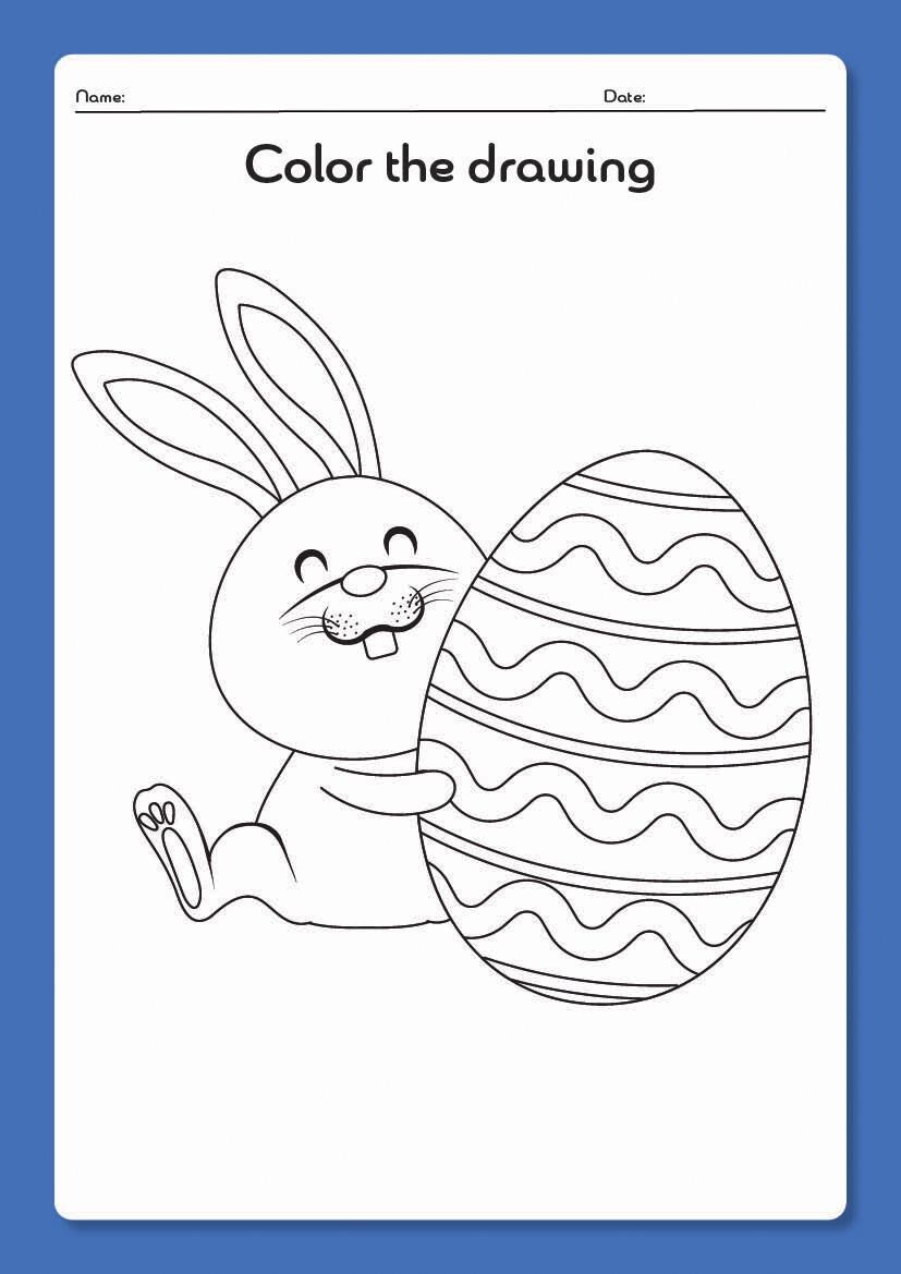 Easter Coloring Pages | 24 Printable Kids Activity PDF - Etsy