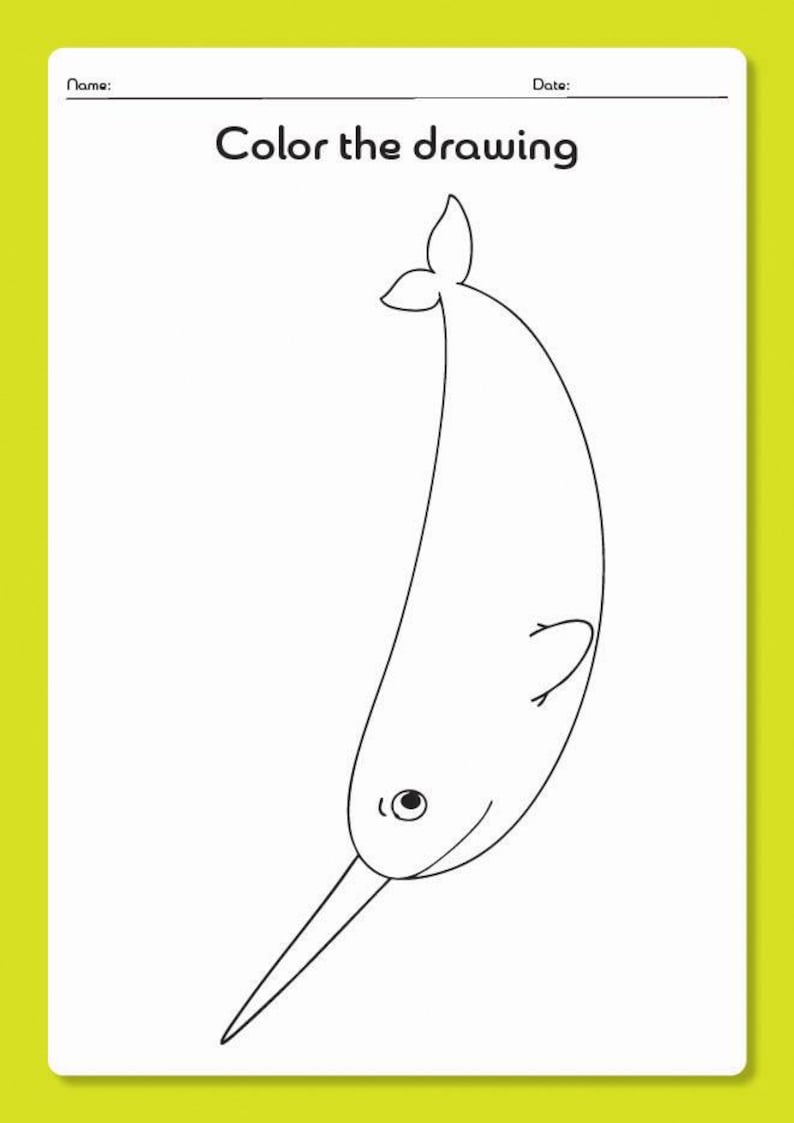 Printable Sea Animals Coloring Pages Worksheets for Kids, Preschoolers ...