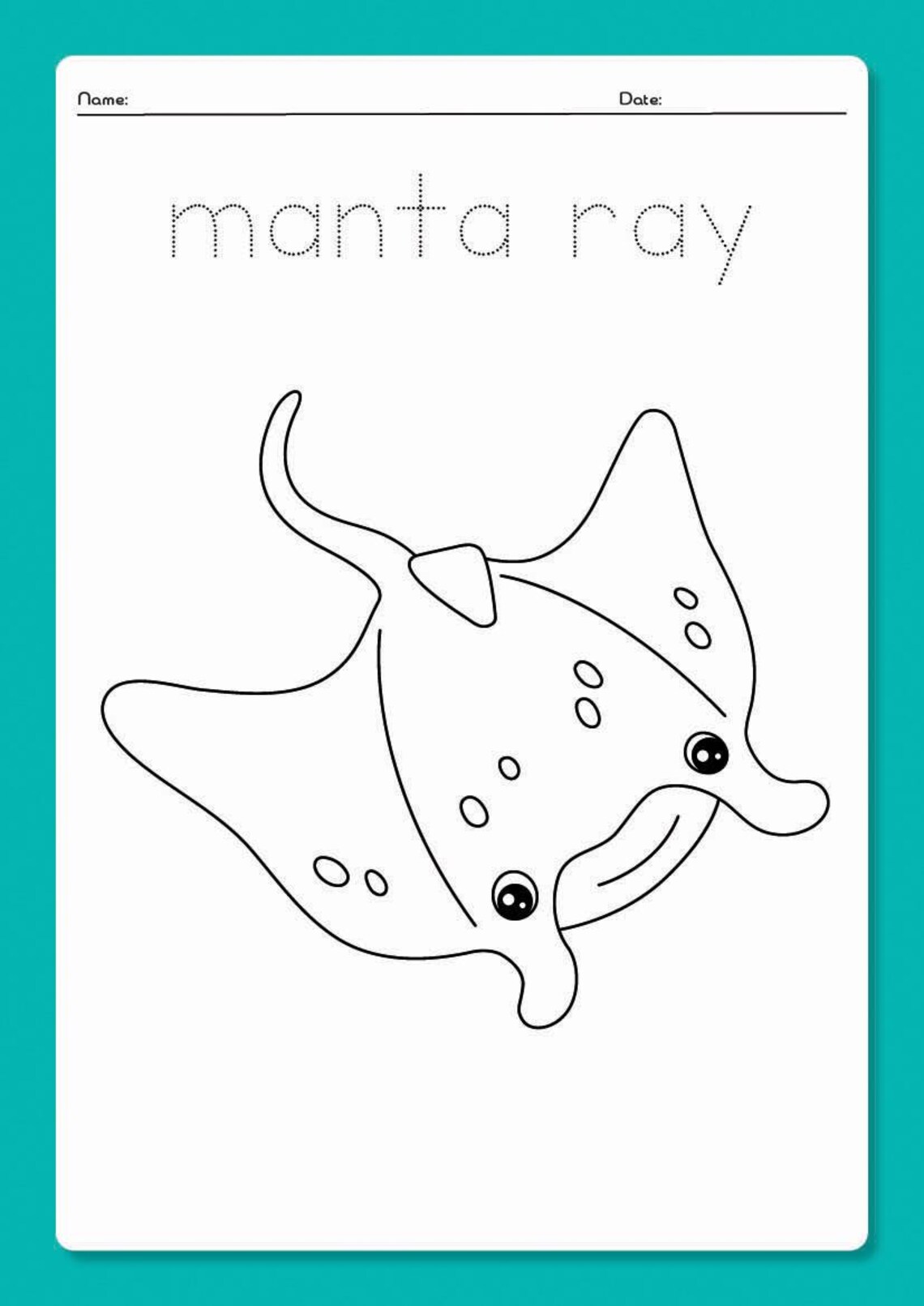 Printable Ocean Life Coloring Pages Worksheets for Kids, Preschoolers ...