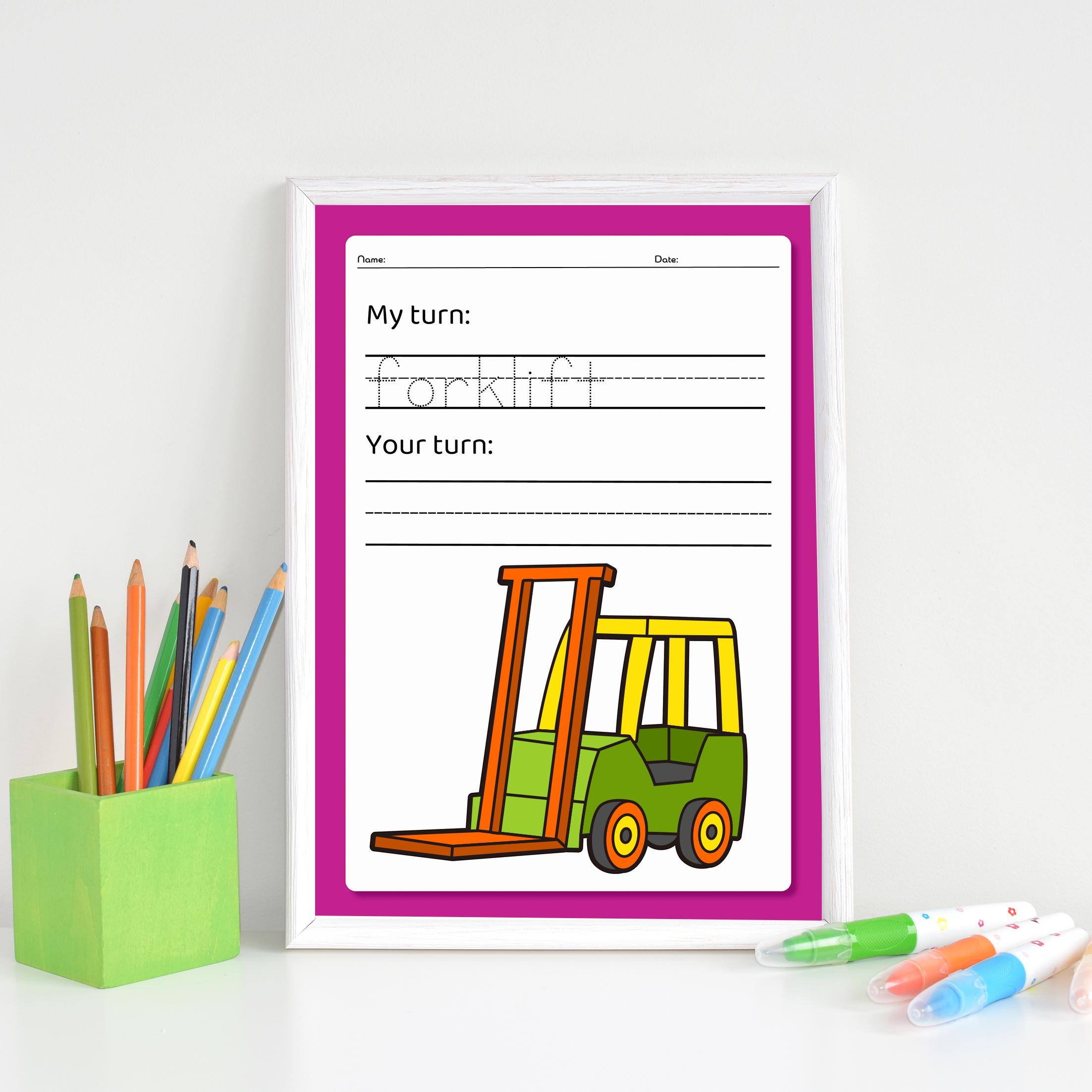 Printable Vehicles Coloring Pages Worksheets for Kids, Preschoolers ...