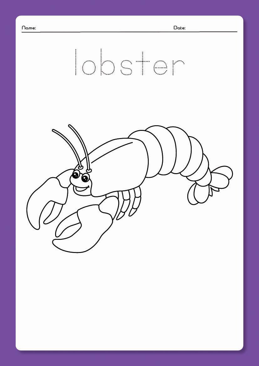 Printable Ocean Life Coloring Pages Worksheets for Kids, Preschoolers ...