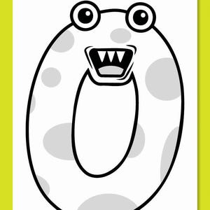 Printable Monster Numbers Coloring Pages Worksheets for Kids ...