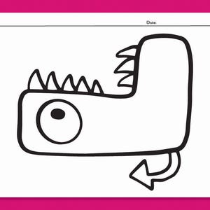 Monster Alphabet Coloring Pages A–Z | Preschool PDF - Etsy
