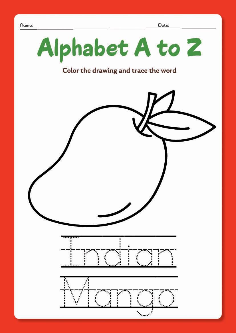 Printable Alphabet Coloring Pages Worksheets for Kids, Preschoolers ...