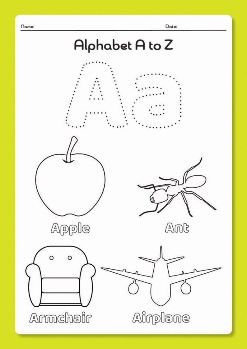 Printable Alphabet Coloring Pages Worksheets for Kids, Preschoolers ...