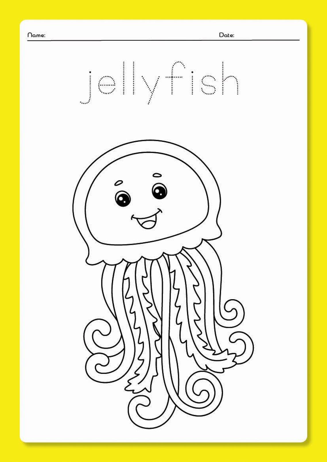 Printable Ocean Life Coloring Pages Worksheets for Kids, Preschoolers ...