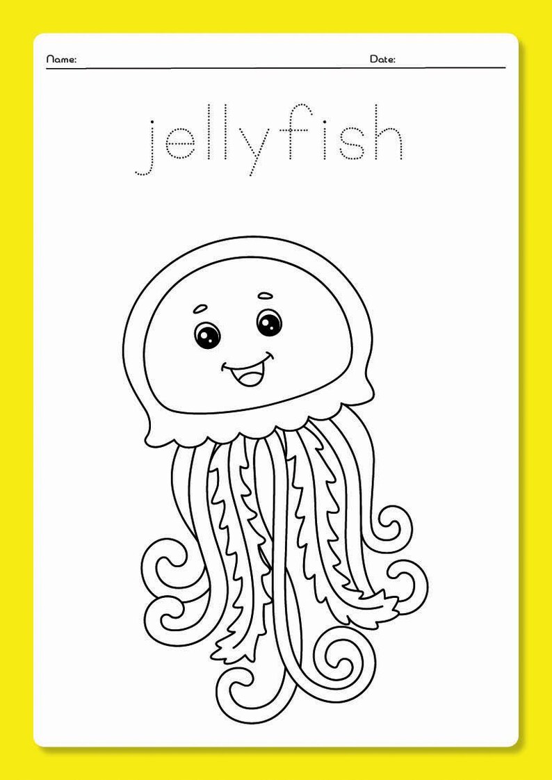 Printable Ocean Life Coloring Pages Worksheets for Kids, Preschoolers ...
