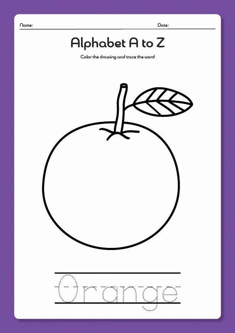 Alphabet Coloring Pages A–Z | Preschool PDF Download - Etsy